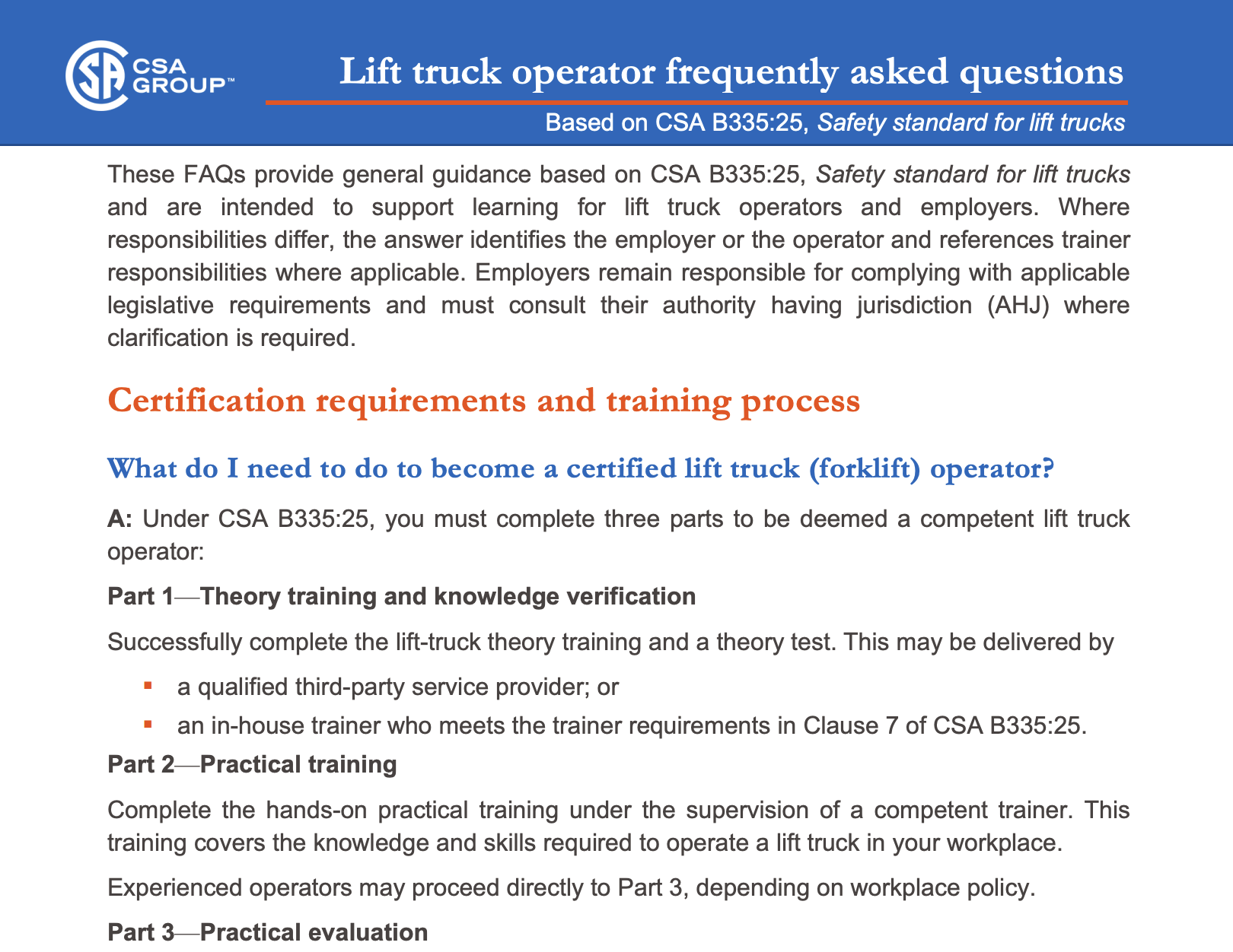 CSA B335:25 | Codes & Standards | Product | CSA Group