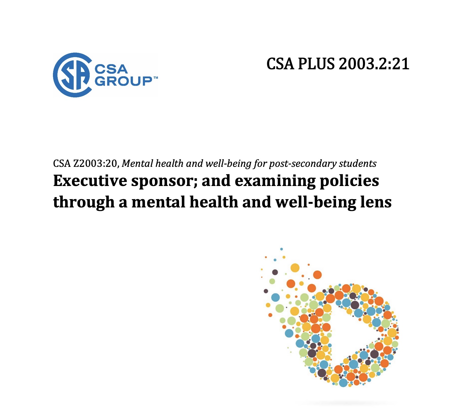 CSA Z2003:20 (R2025) | Codes & Standards | Product | CSA Group